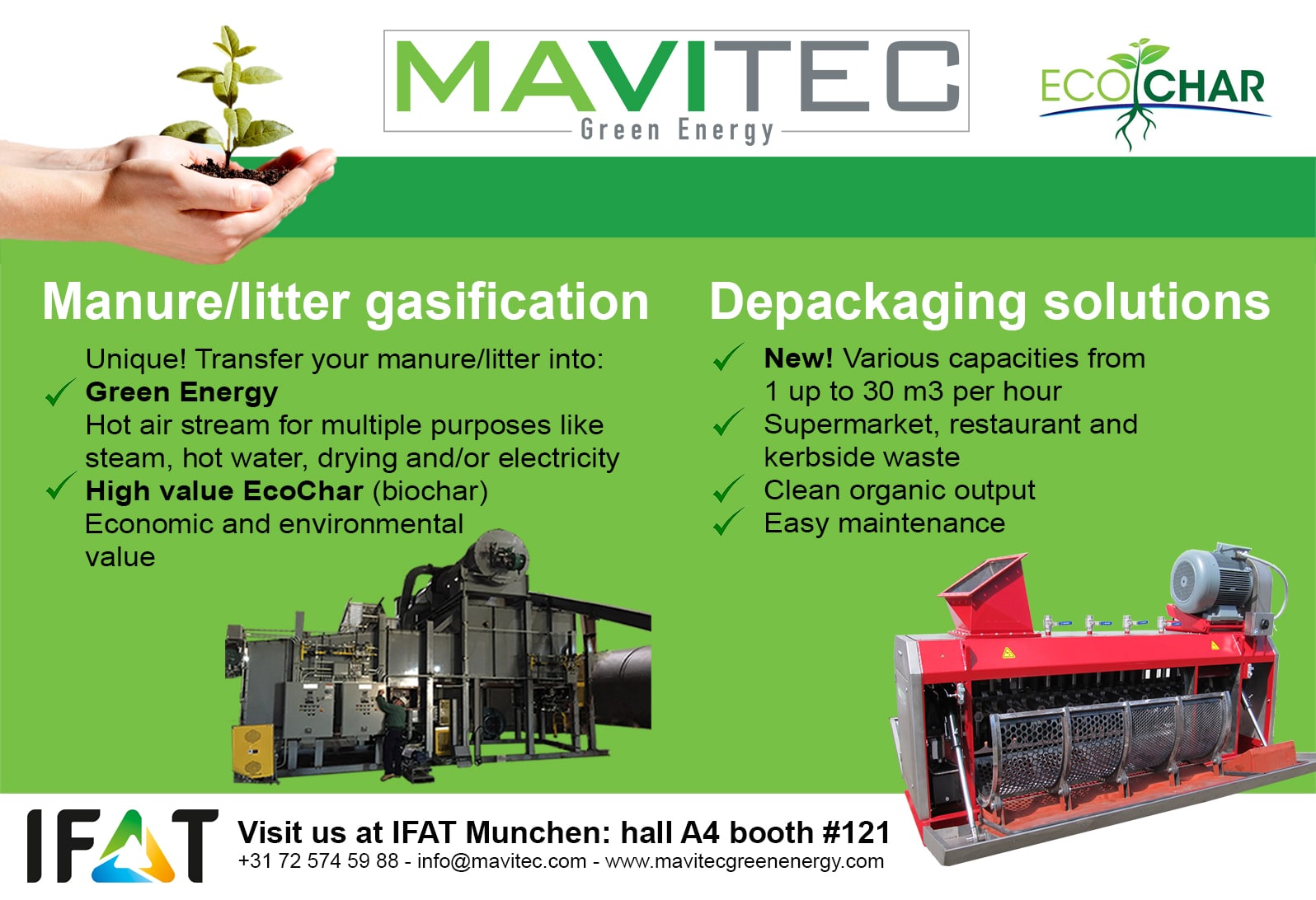 Discover our new Gasification & Depackaging solutions at IFAT Munchen ...